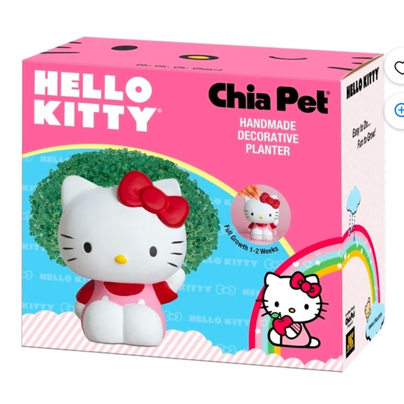 Other | Hello Kitty Handmade Decorative Planter Pink And White | Poshmark
